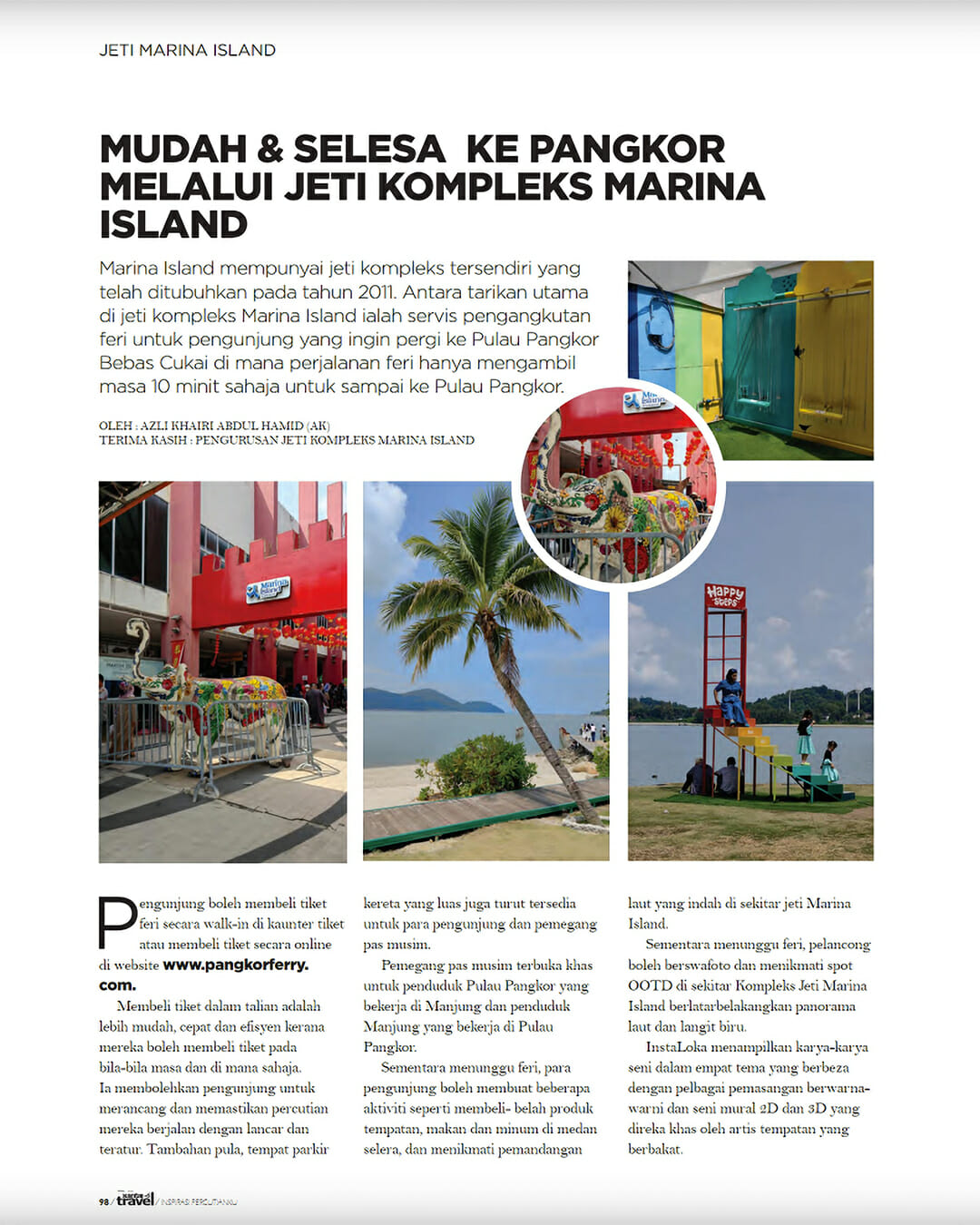 [Artikel] Mudah & Selesa Ke Pangkor Melalui Jeti Kompleks Marina Island ...